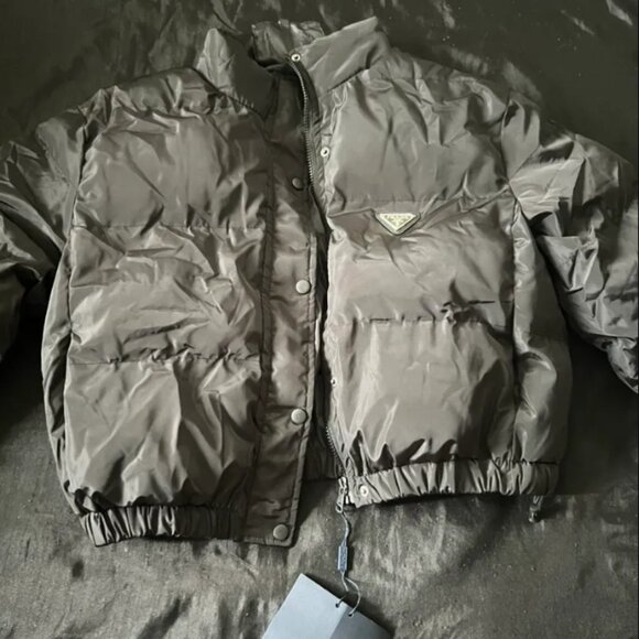 Prada | Jackets & Coats | Prada Winter Puffer Jacket Wind Breaker Black ...